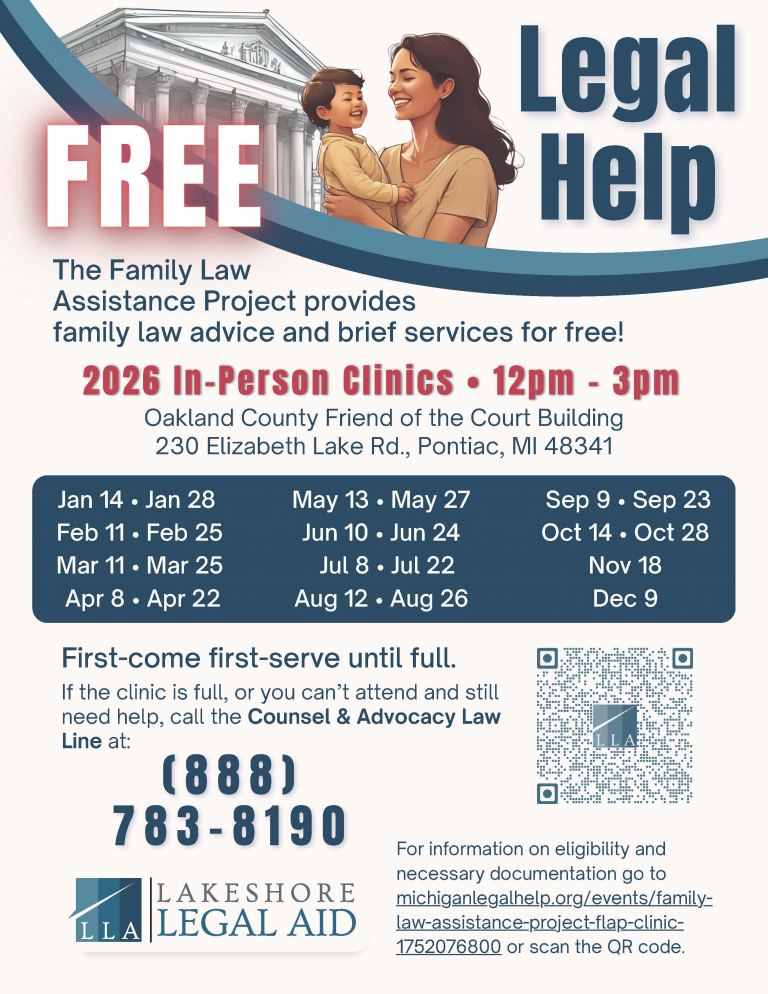 Free Civil Legal Services For Low Income & Seniors | Lakeshore Legal Aid